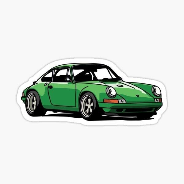 Porsche 911 Sticker| Sticker Apple