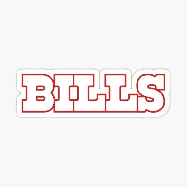 Bills Word Logo - Buffalo Bills - Sticker| Sticker Apple