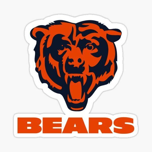 Bears Logo - Chicago Bears- NFL Football| Sticker Apple
